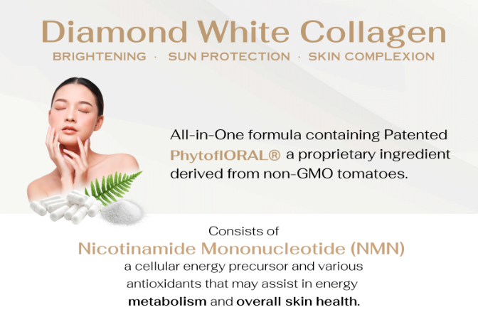 Holistic Way Premium Diamond White Collagen (30 Capsules) - Woods Pharmacy