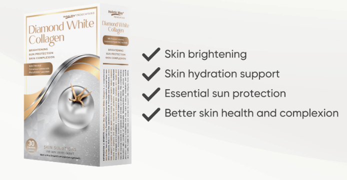 Holistic Way Premium Diamond White Collagen (30 Capsules) - Woods Pharmacy