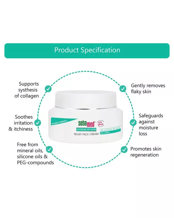 Dry Skin Relief Face Cream 5% - Woods Pharmacy