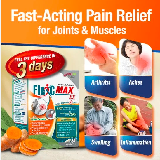 LABO Nutrition FlexC MAX EX 60 veggie capsules - Woods Pharmacy
