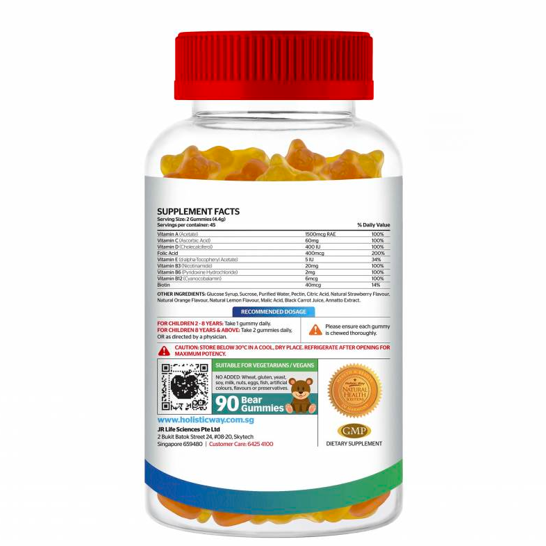 Holistic Way Kids Multi-Vitamin Bear Gummy(90 Gummies) - Woods Pharmacy