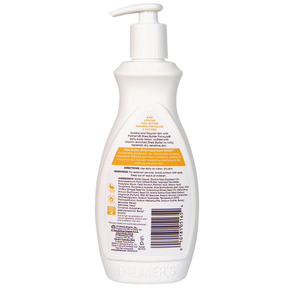 PALMER’S RAW SHEA BODY LOTION 400ML (PUMP) with FREE PALMER'S SAMPLES ...