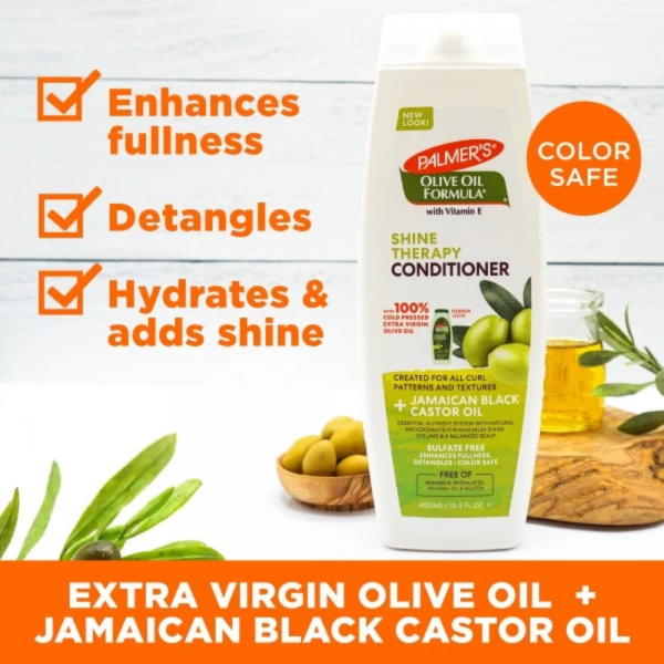 Palmer’s Olive Oil Shine Therapy Conditioner (400ml) with FREE PALMER ...