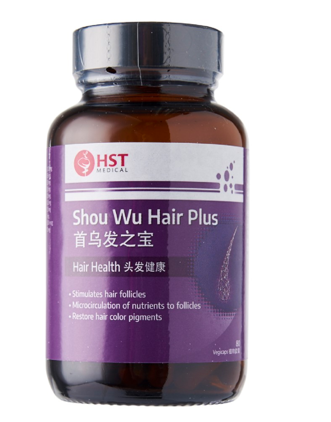 HST Shou Wu Hair Plus 80 Capsules - Woods Pharmacy
