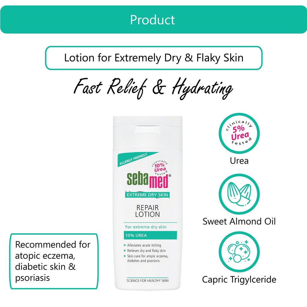 Sebamed dry skin repair lotion 200ml - Woods Pharmacy