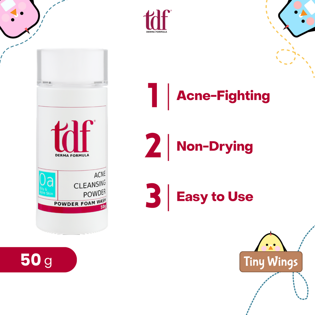 TDF Acne Cleansing Powder 50g - EXPIRY 08/2026 - Woods Pharmacy