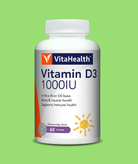 Vitahealth Vitamin D3 1000IU(60 SOFT-GELS) - Woods Pharmacy