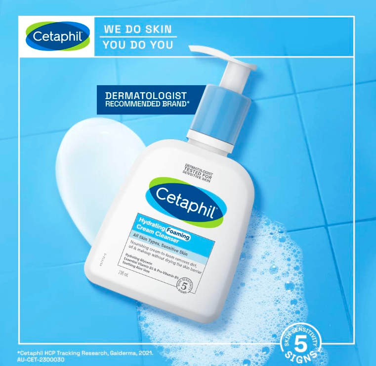 Cetaphil Hydrating Foaming Cream Cleanser 236ml x 2 - Woods Pharmacy