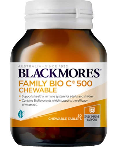 Blackmores Family Bio C 500 Chewable Tablets 50s - Woods Pharmacy