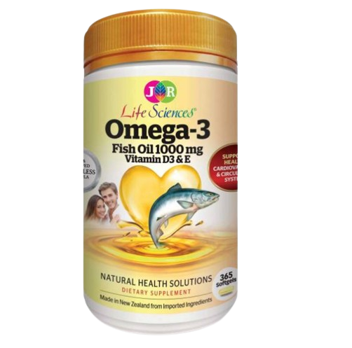 JR Life Sciences Omega 3 Fish Oil 1000mg 180's Softgels - Woods Pharmacy