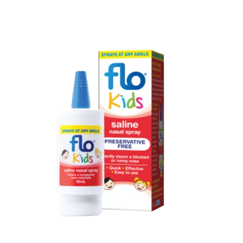 FLO Kids Nasal Spray - Saline (with minerals) Nasal Spray for young ch ...