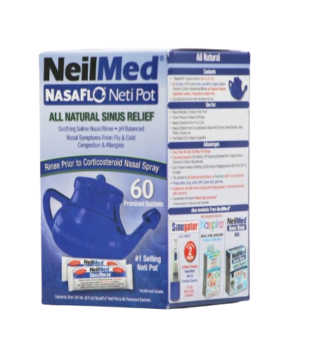 Neilmed NASAFLO - Pot with 60 Sachets - Woods Pharmacy