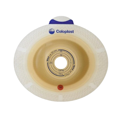 COLOPLAST SENSURA STD CONVEX LIGHT BASE PLATE WITH EAR 70 MM 5S - Woods ...