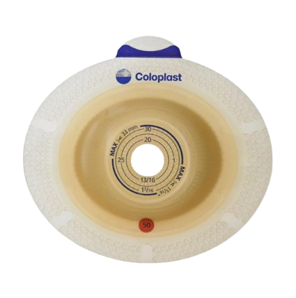 COLOPLAST SENSURA STD CONVEX LIGHT BASE PLATE WITH EAR 60 MM 5'S ...