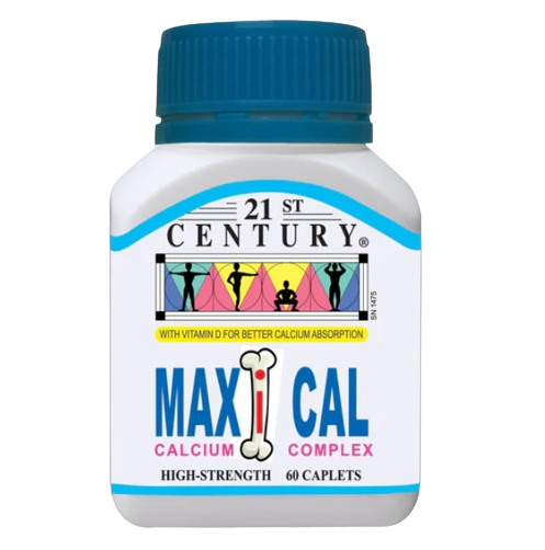 21st Century Maxi Calcium 60 Tablets x 3 - Triple pack - Woods Pharmacy