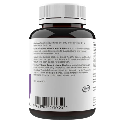 GREENLIFE STRONG BONE & MUSCLE HEALTH 90 CAPSULES - Woods Pharmacy