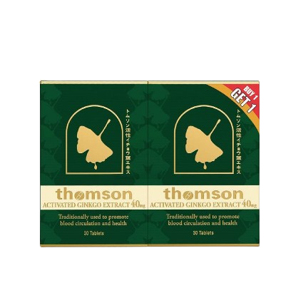 THOMSON ACTIVATED GINKGO EXTRACT 40MG 30+30 tablets - Woods Pharmacy