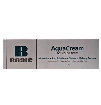 Twin Pack - 2 X Basic AquaCream Aqueous Cream 100gm - For dry sensitiv ...