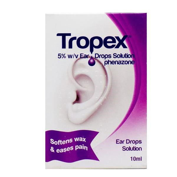 Tropex Ear Drops 10ml - Woods Pharmacy
