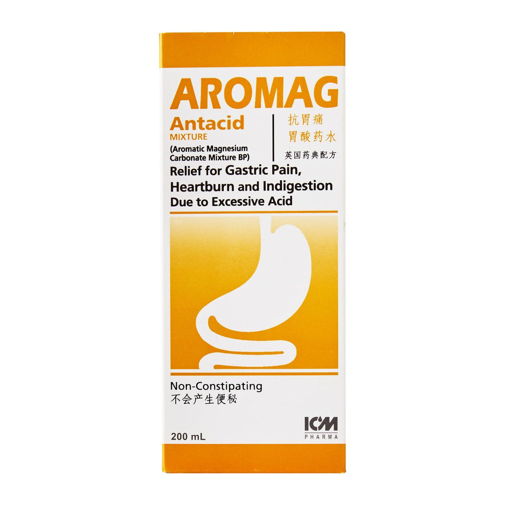 ICM PHARMA Aromag Antacid Mixture 200ml - Woods Pharmacy