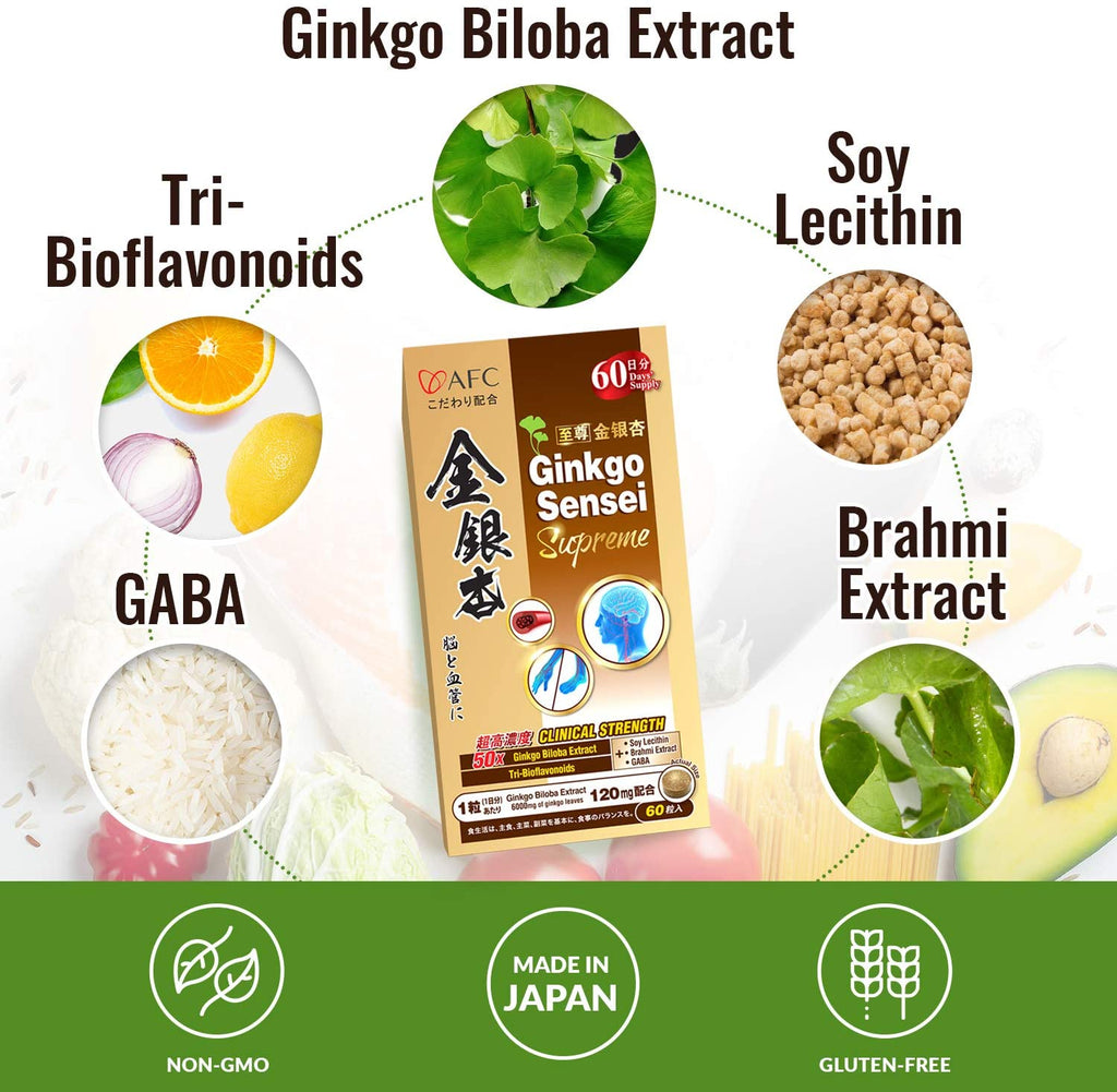 AFC Gingko Sensei Supreme 60 tablets - Woods Pharmacy