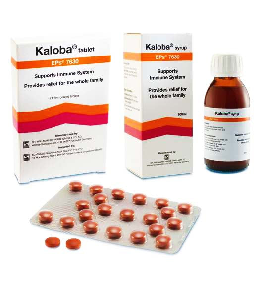 Kaloba Syrup 100ml / Tablets 21s - Woods Pharmacy