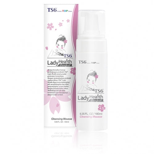TS6 Lady health Cleansing Mousse 180ml - Local SG Packing - Woods Pharmacy