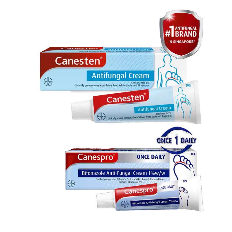 CANESTAN CLOTRIMAZOLE CREAM 20g / CANESPRO BIFONAZOLE CREAM 15g - Woods ...