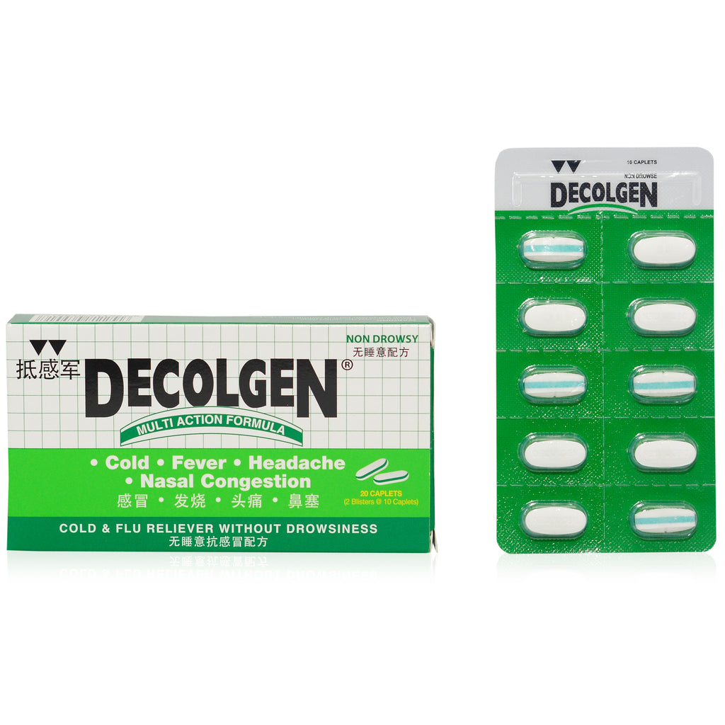 Decolgen Non Drowsy Caplets 20's - Woods Pharmacy