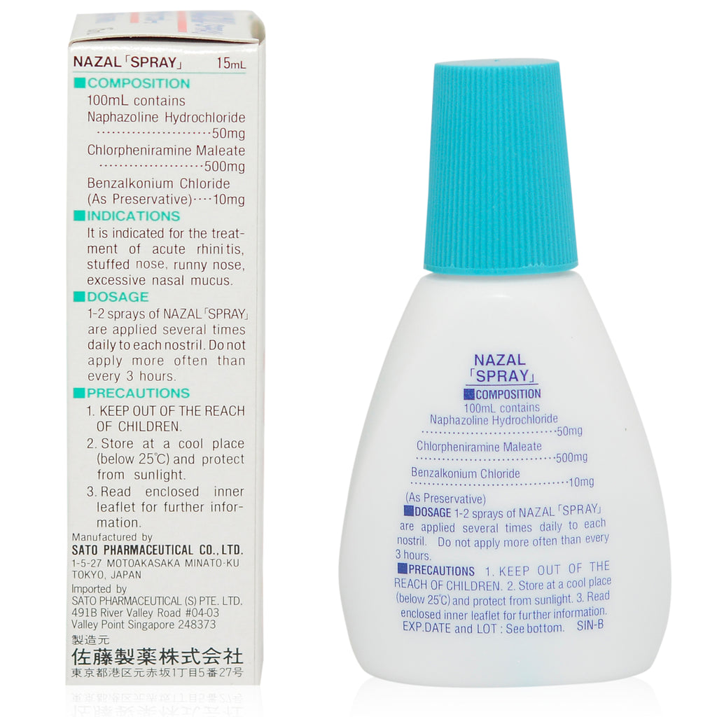 Sato Nazal Spray 15ml - Woods Pharmacy