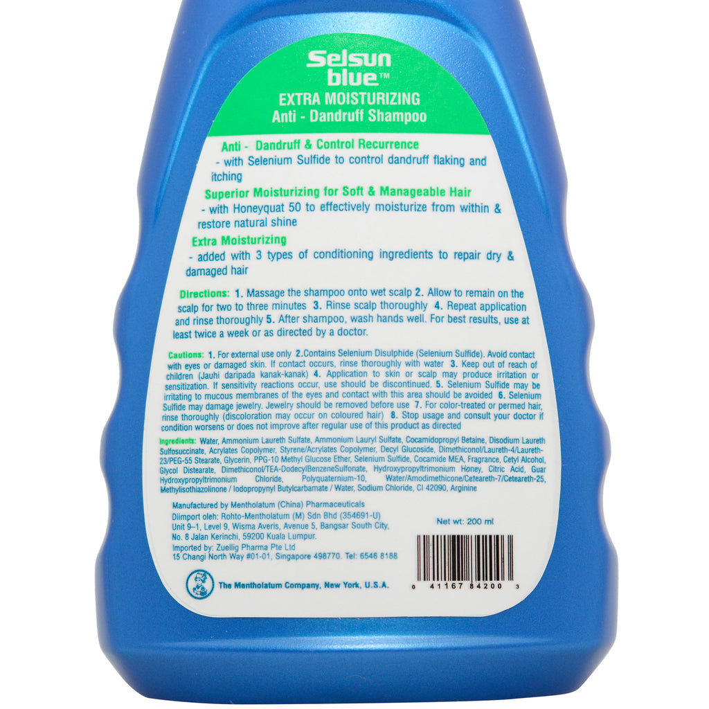 Selsun Extra Moisturizing Shampoo 200ml - Woods Pharmacy